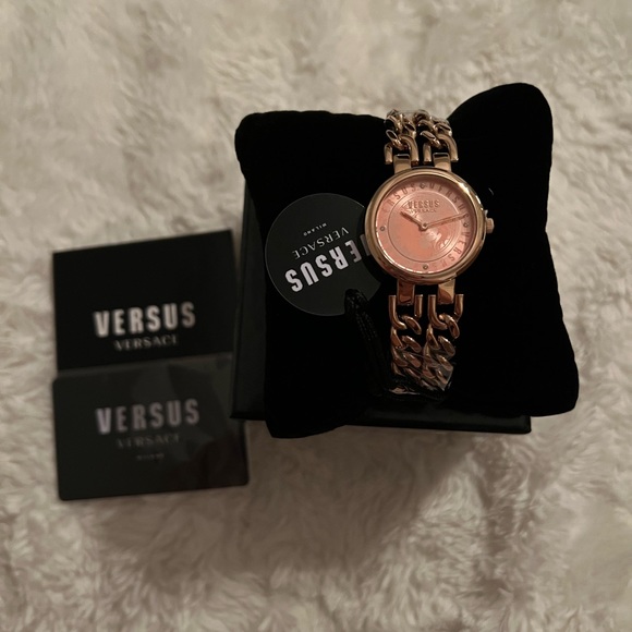 Versus By Versace | Accessories | Versus Versace Rose Gold Swarovski ...